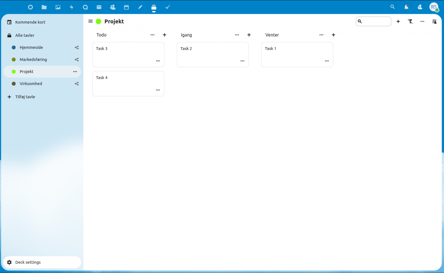 Kanban med Nextcloud Deck - EscapeCloud