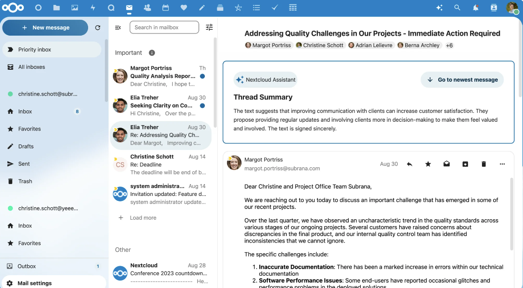 Nextcloud AI Assistant - EscapeCloud Nextcloud AI Assistant - EscapeCloud